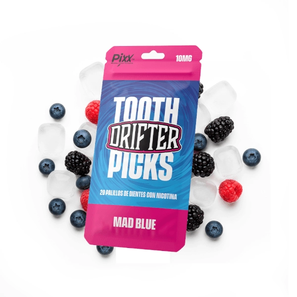 Drifter Tooth Picks Mad Blue 10mg (Pack 20) - Eciglogistica.com